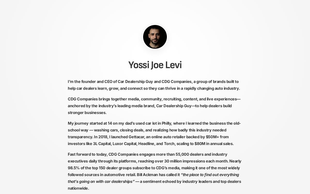 Yossi Joe Levi | Homepage